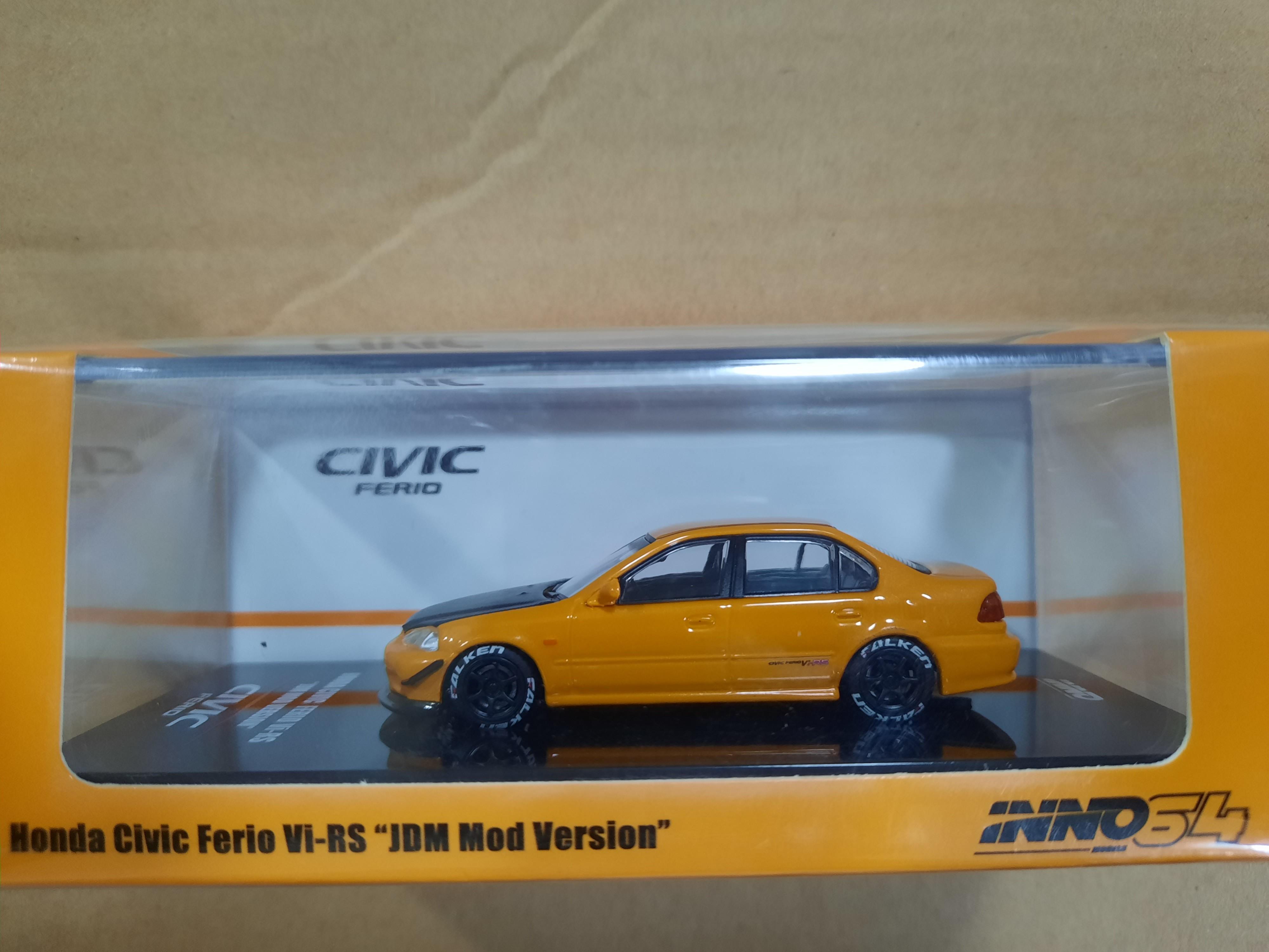 INNO64 1/64 HONDA CIVIC FERIO Vi-RS "JDM MOD VERSION" Metallic Orange ...