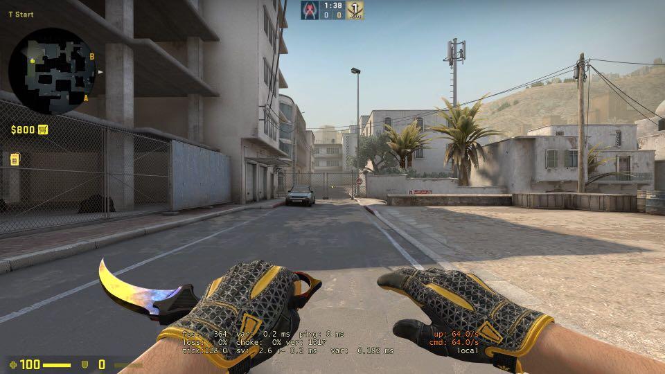 Karambit Marble Fade Piss & Ice CSGO Knife, Video Gaming, Gaming ...