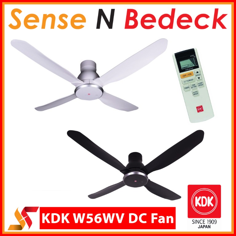 KDK W56WV 56" DC Motor Ceiling Fan, Furniture & Home Living, Lighting ...