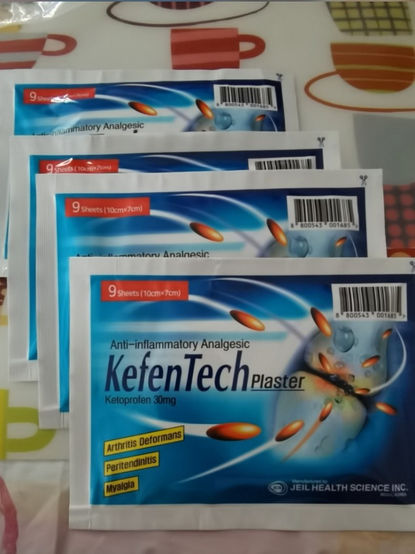 KefenTech Plasters for Pain Relief (30mg), Health & Nutrition, Medical ...