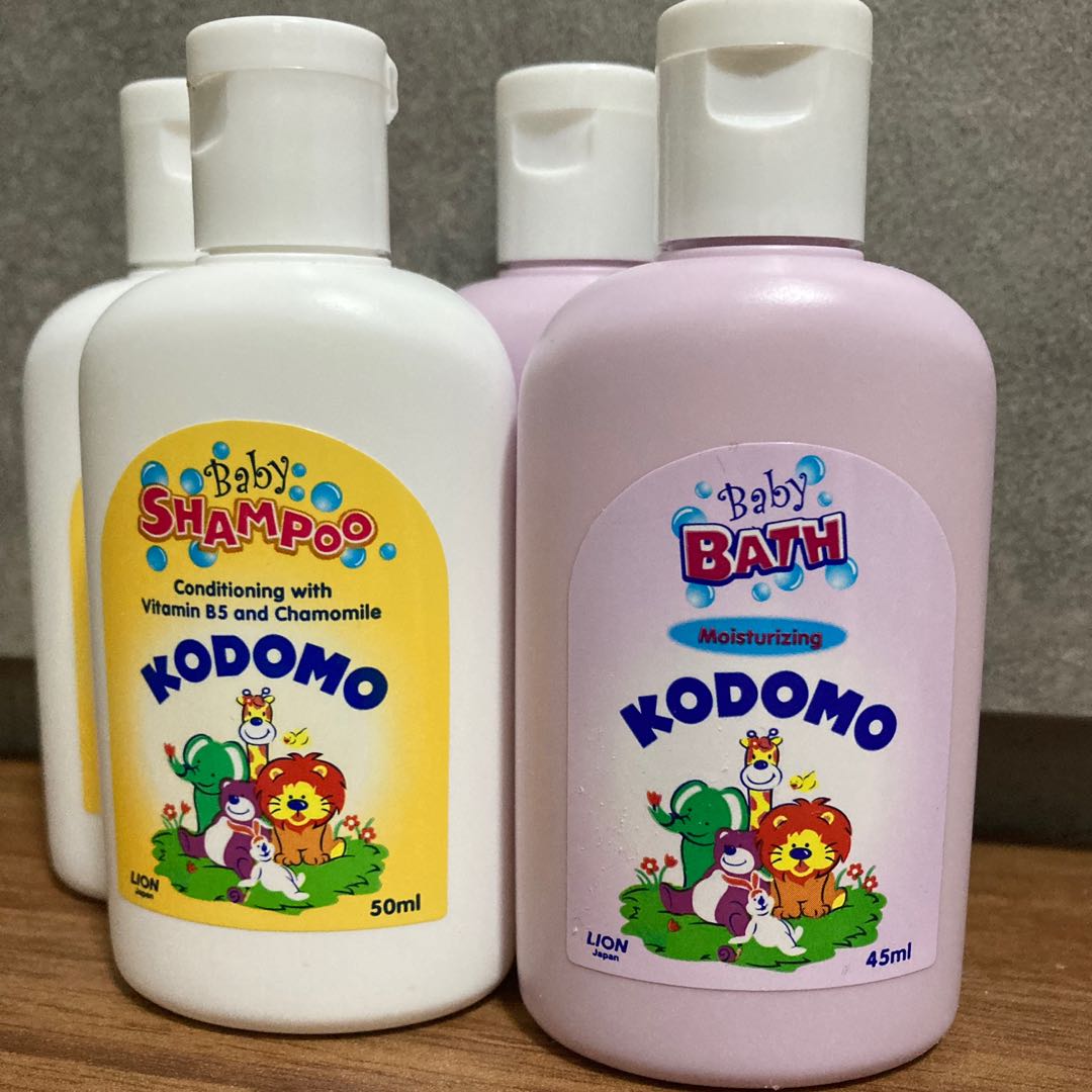 Kodomo Baby Bath and Baby Shampoo sample bottles, Babies & Kids ...