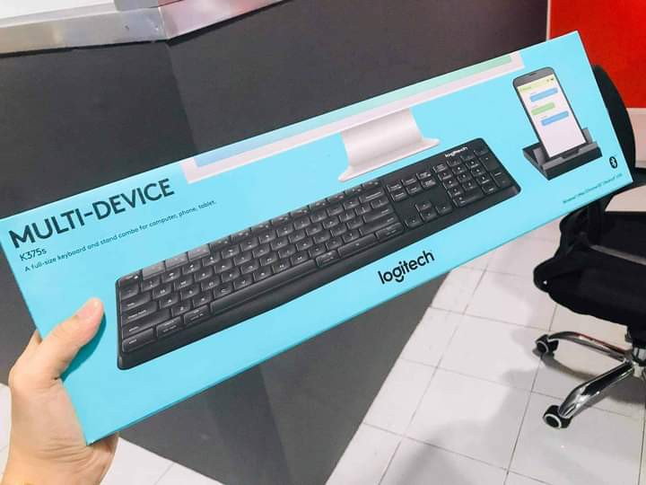 Logitech K375S Multi-Device Bluetooth & 2.4ghz Wireless Keyboard ...