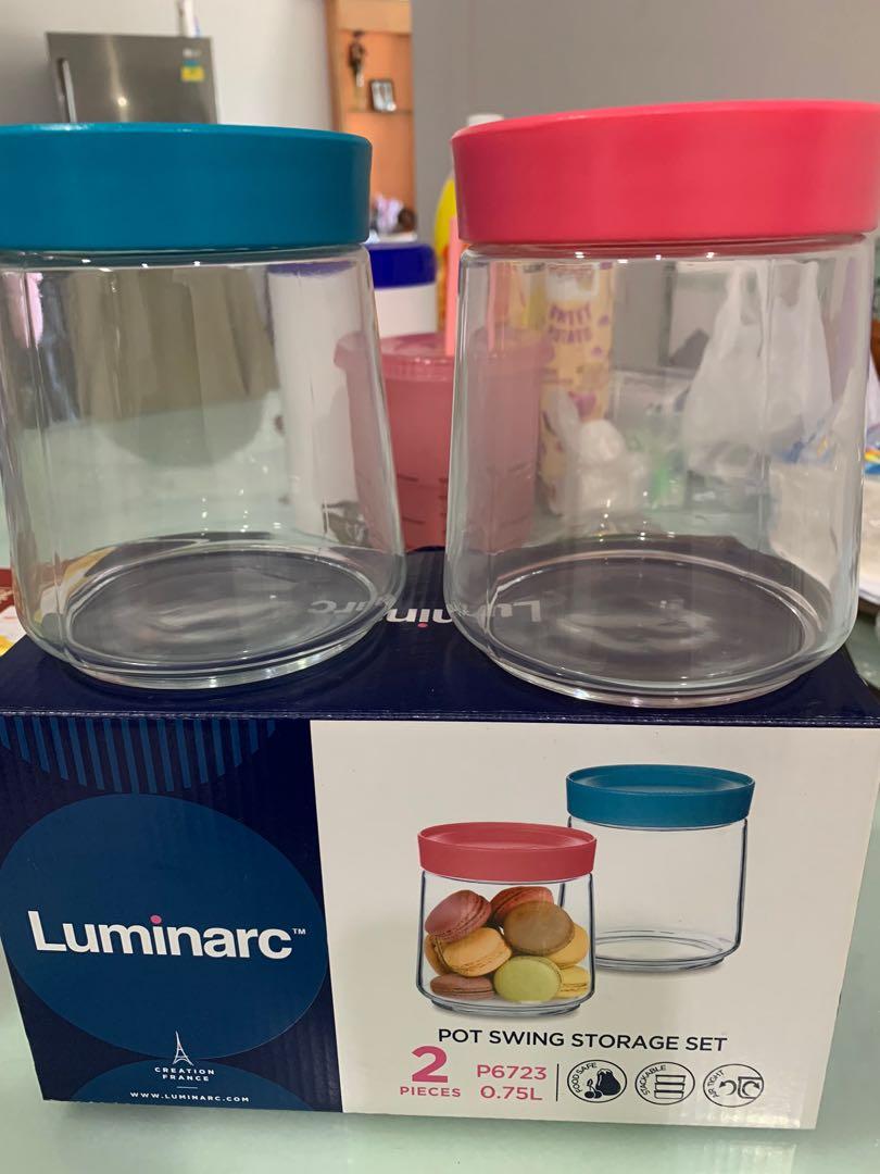 Luminarc pot swing storage set, Furniture & Home Living, Kitchenware ...