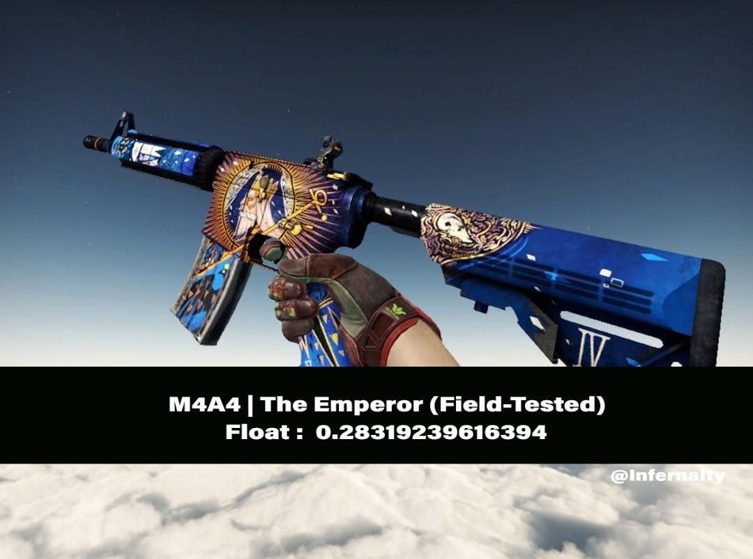 M4A4 The Emperor FT CSGO SKINS KNIVES, Video Gaming, Gaming Accessories ...