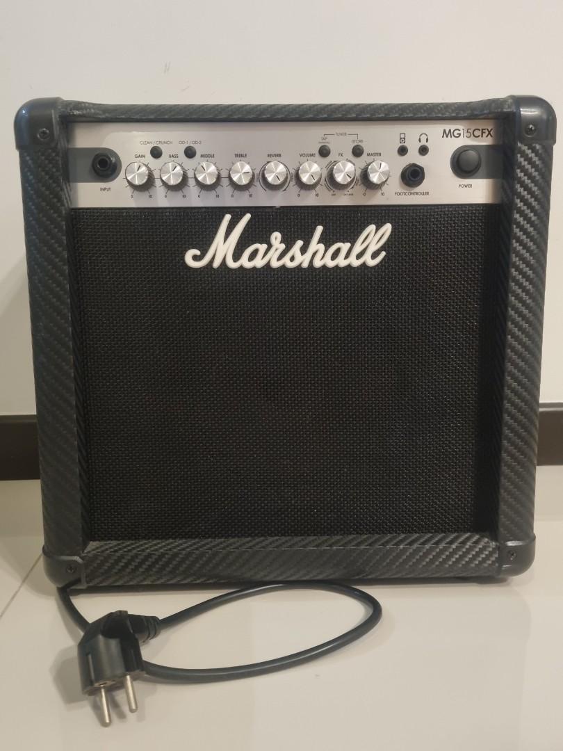 Marshall Amplifier MG15CFX carbon fibre series 15W combo electric ...