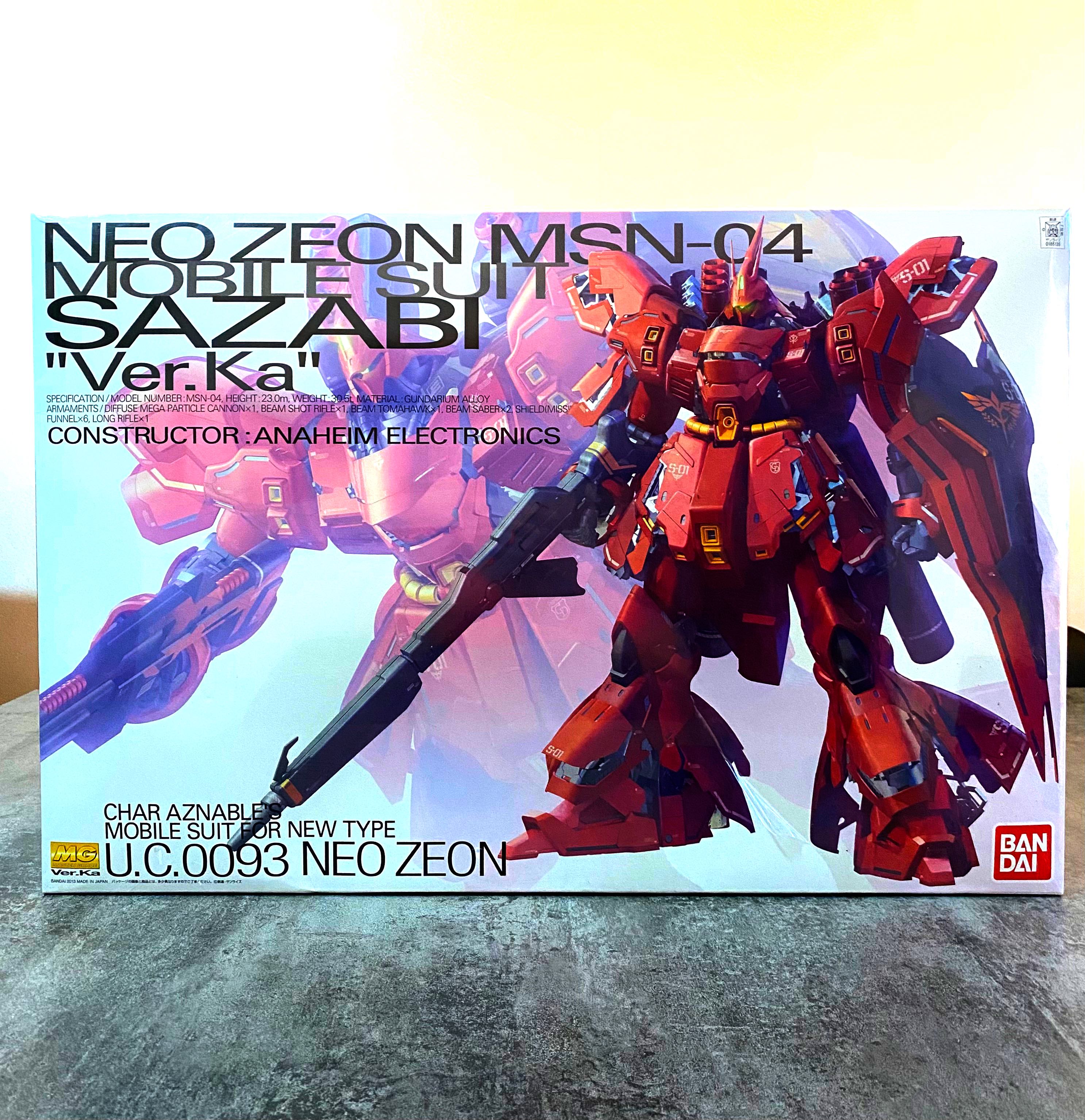 MG 1/100 Neo Zeon MS-04 Sazabi VerKa Gunpla, Hobbies & Toys, Toys ...