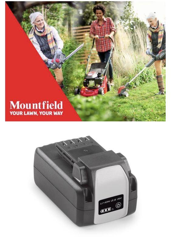 Mountfield 40 V Lithium-Ion Battery, 2.5 Ah Capacity, Compatible with ...