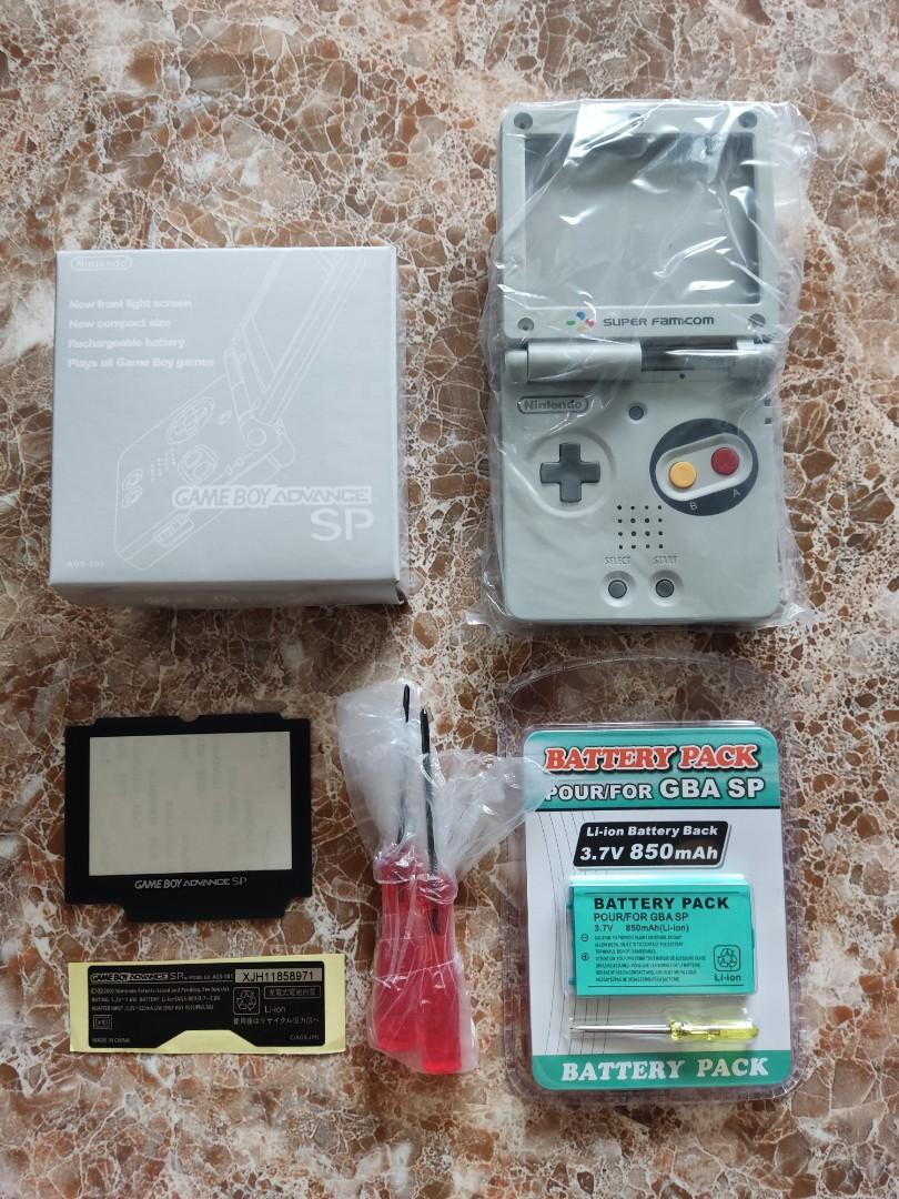 Nintendo GBA SP SHELL Gameboy Advance SP Shell SUPER FAMICOM with Box ...