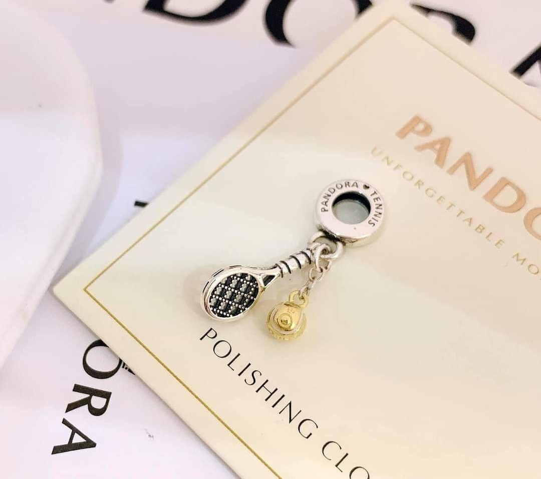 Pandora racket & tennis ball charm. Authentic sale, Women's Fashion ...