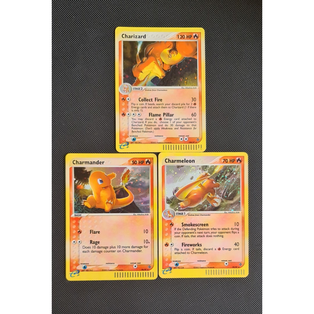 Pokemon Ex Dragon Charizard Evolution Set, Hobbies & Toys, Memorabilia ...