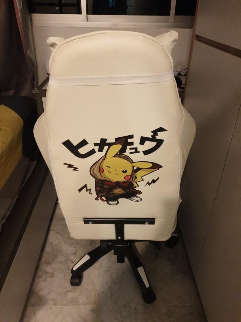 Pokemon Pikachu Gaming Chair, Furniture & Home Living, Furniture ...
