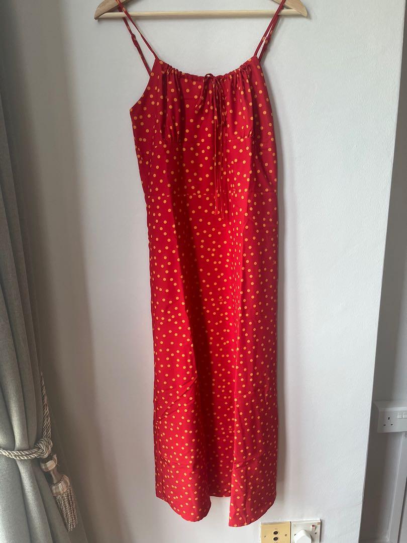 Realisation Par Alba Midi Dress in Red, Women's Fashion, Dresses & Sets ...