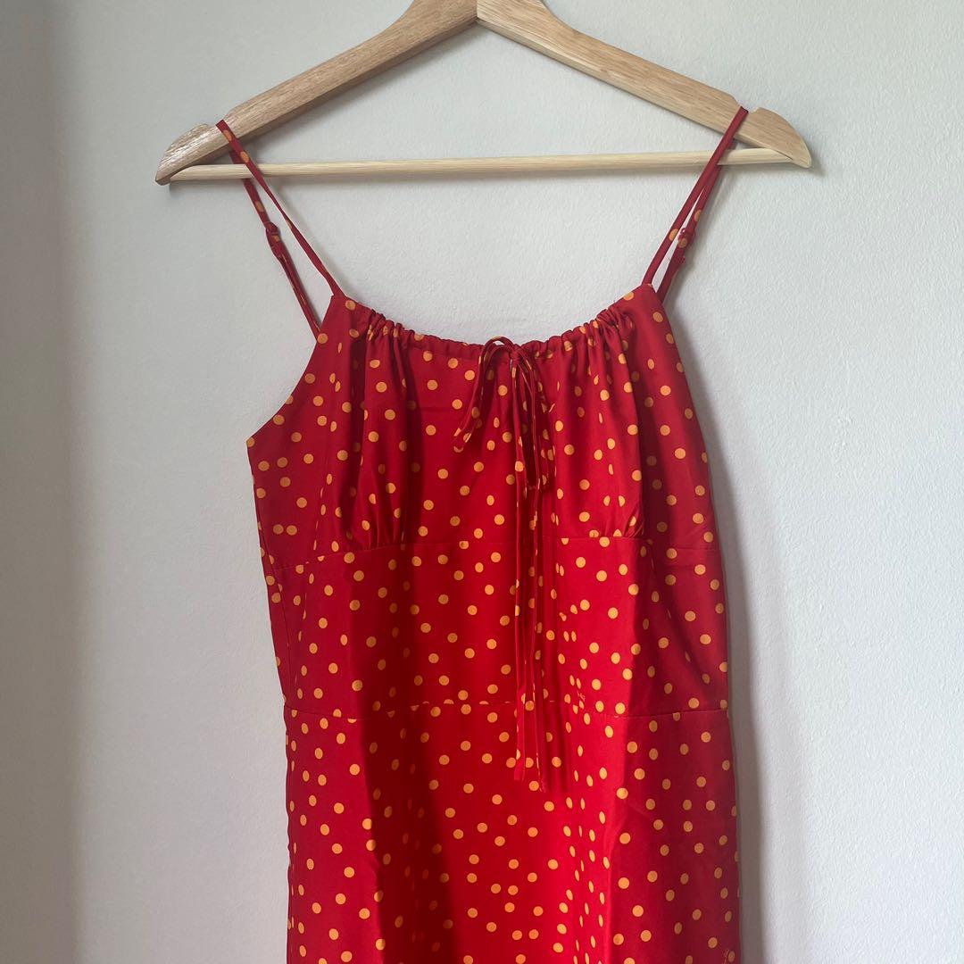 Realisation Par Alba Midi Dress in Red, Women's Fashion, Dresses & Sets ...