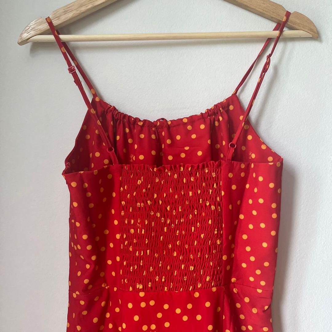 Realisation Par Alba Midi Dress in Red, Women's Fashion, Dresses & Sets ...