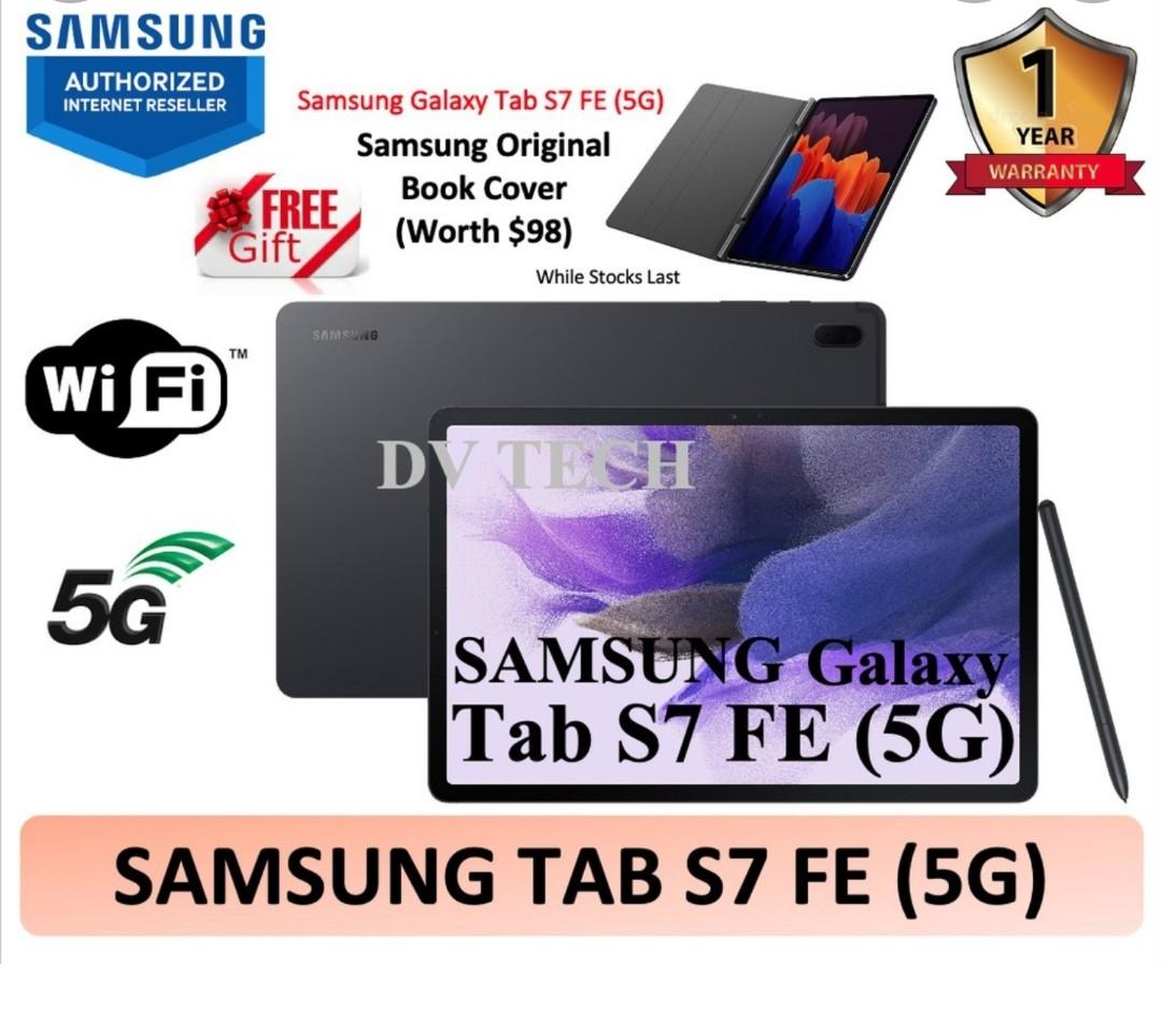 Samsung Tab S7 FE 5G/LTE 128gb SM-T736B (Brand New), Mobile Phones ...