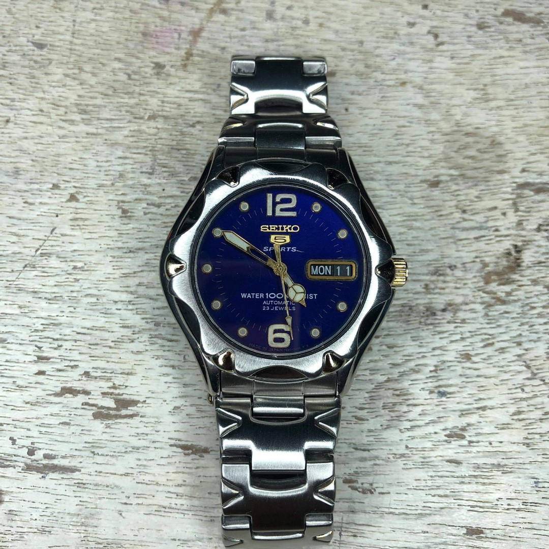 Seiko 5 Ocean Blue dial, Men's Fashion, Watches & Accessories, Watches ...
