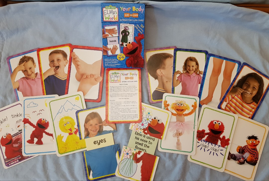 Sesame Street Elmo: Your Body Interactive Flashcards, Hobbies & Toys ...