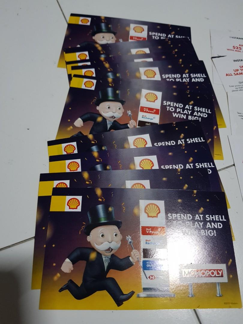 Shell Monopoly , Lucky draw, Hobbies & Toys on Carousell