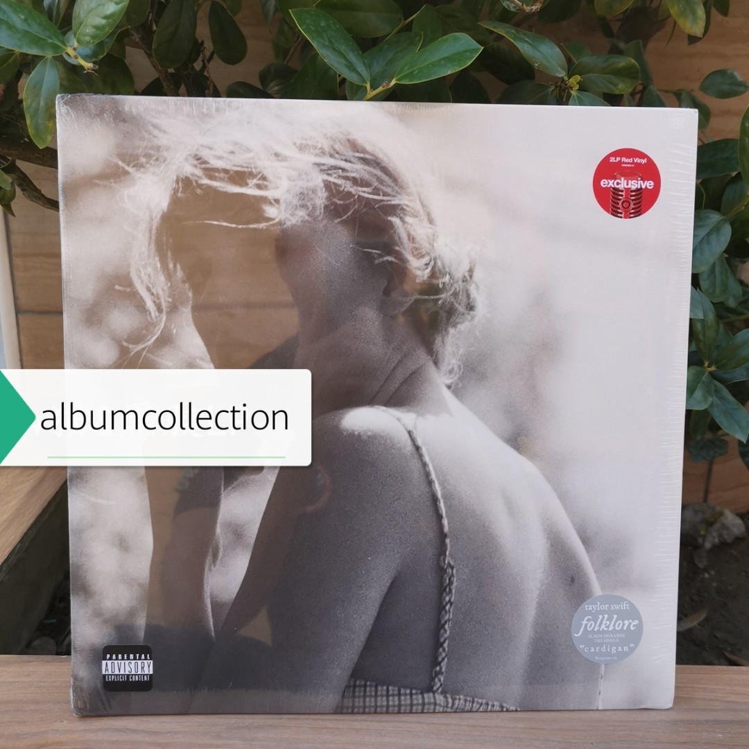 Taylor swift Folklore Target exclusive vinyl 2 red LP, Hobbies & Toys ...