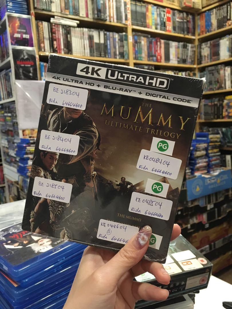 The Mummy Trilogy Box Set 4K UHD and Blu ray, Hobbies & Toys, Music ...