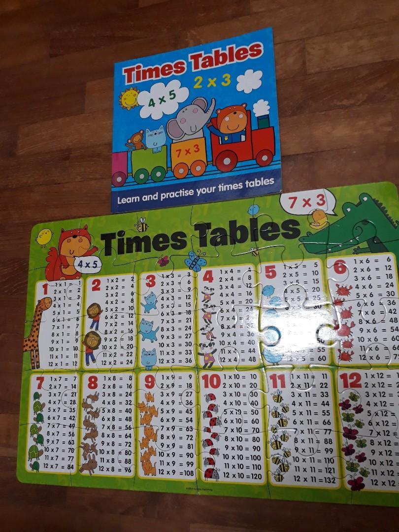 Times Tables Book & Jigsaw (Math), Hobbies & Toys, Books & Magazines ...