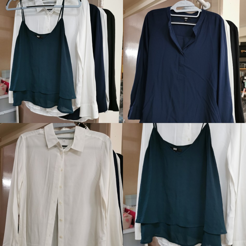 Uniqlo basics, Women's Fashion, Tops, Blouses on Carousell