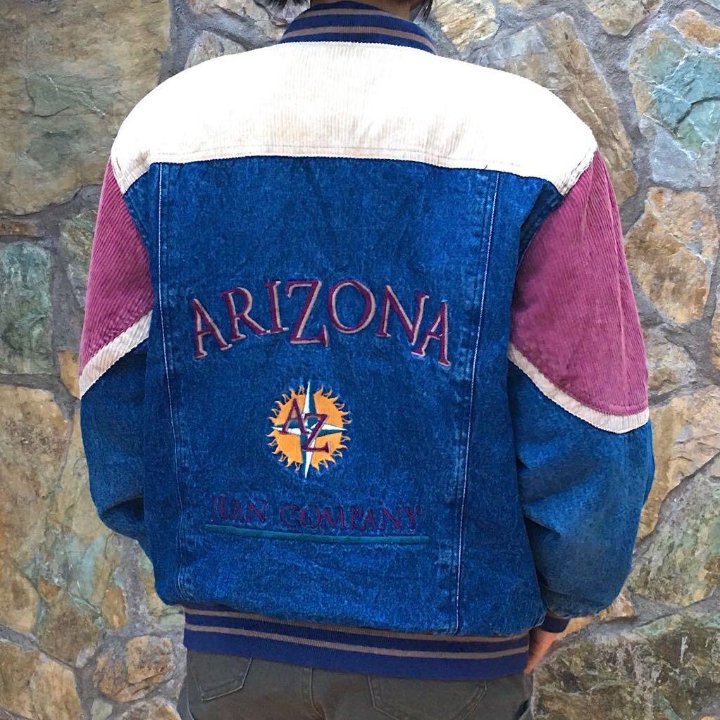 Vintage Arizona Jeans Co. Denim Varsity Jacket, Men's Fashion, Coats ...