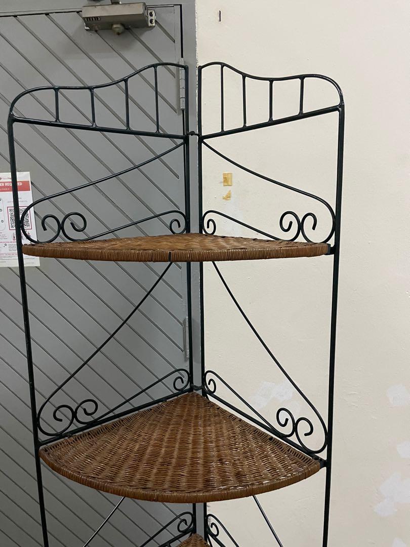 Vintage wrought iron rack, Furniture & Home Living, Furniture, Shelves ...