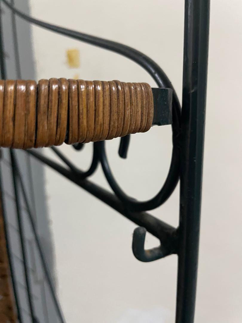 Vintage wrought iron rack, Furniture & Home Living, Furniture, Shelves ...