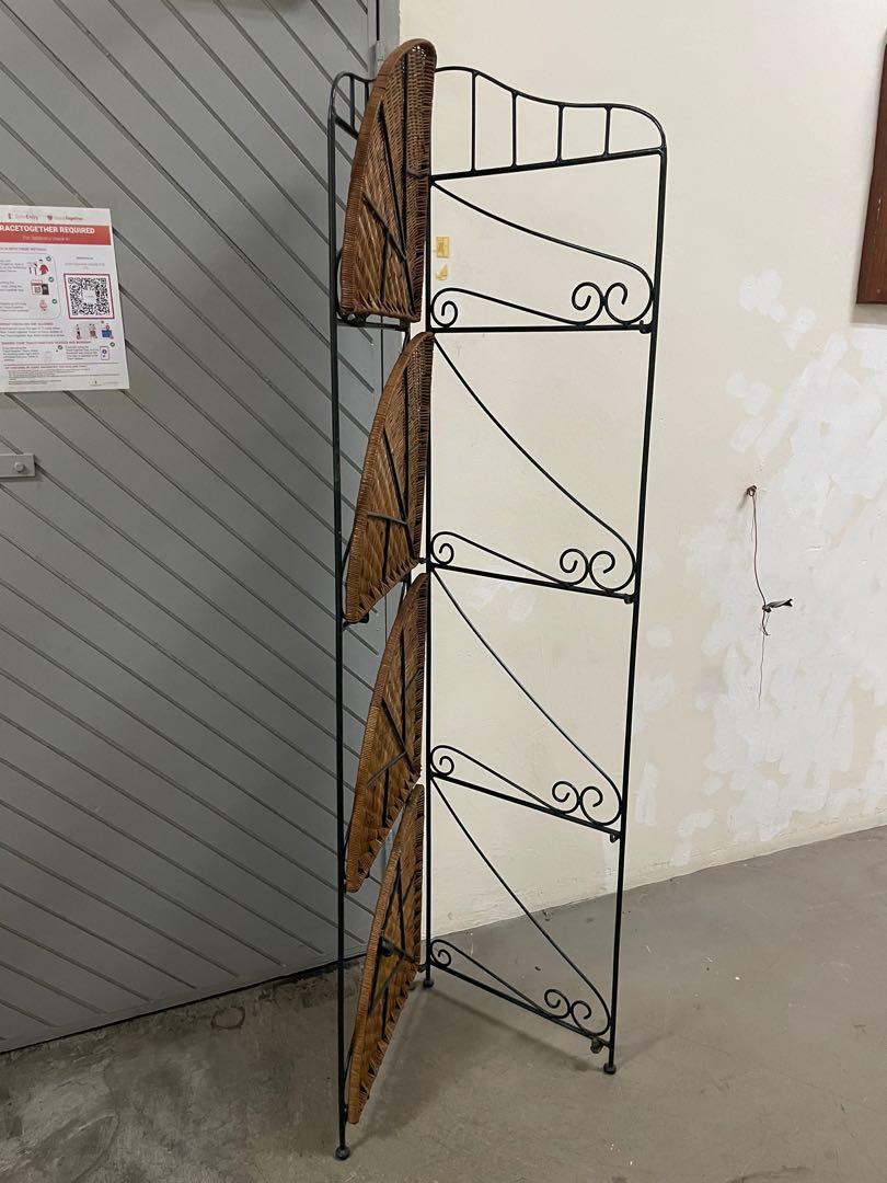 Vintage wrought iron rack, Furniture & Home Living, Furniture, Shelves ...