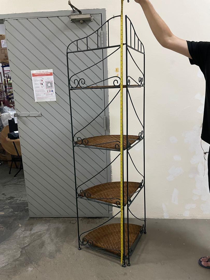 Vintage wrought iron rack, Furniture & Home Living, Furniture, Shelves ...