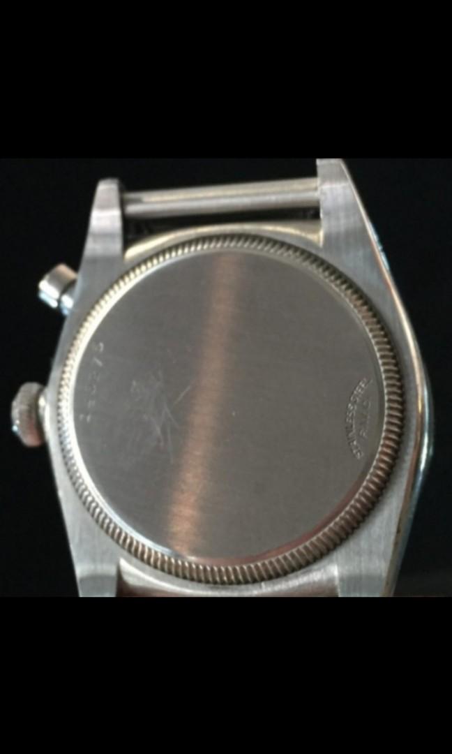 (30)c1930 ROLEX zerograph 17 JEWELS Ref:3346 single button monopusher ...