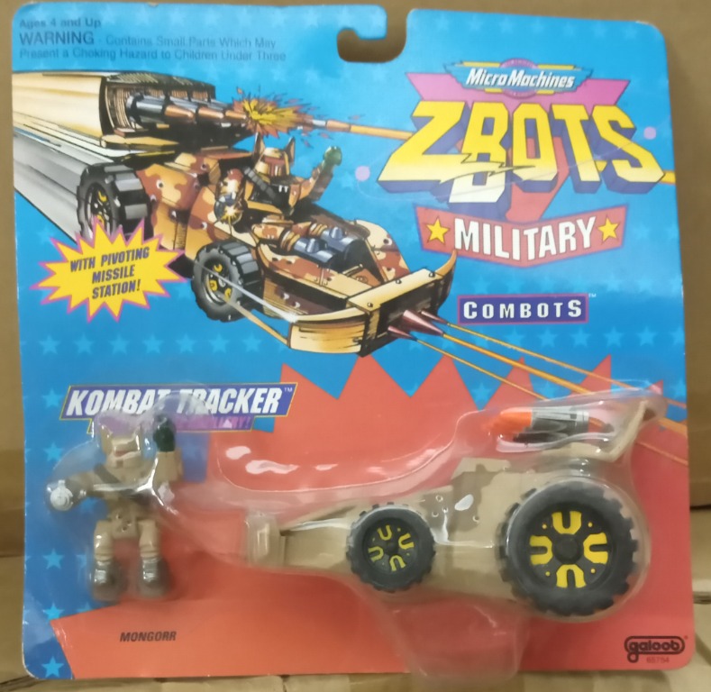 絕版 罕見 1994年 Galoob Micro machines Z-BOTS Zbots Combots Robot + Kombat ...