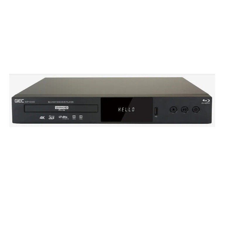 杰科 Giec 4K Blu-ray播放機 BDP-G5500, 家庭電器, 電視 & 其他娛樂, 藍光及播放器 - Carousell