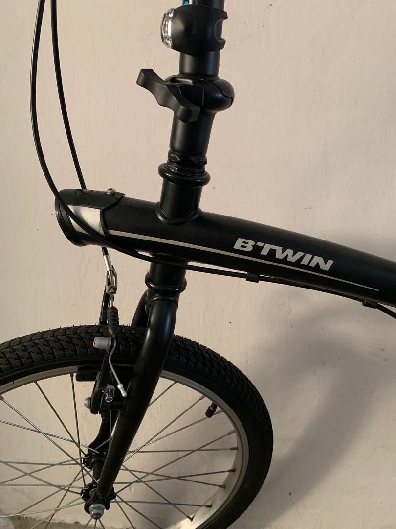 BTWin Tilt100 20inch Folding Bike - Black, Sports Equipment, Bicycles ...