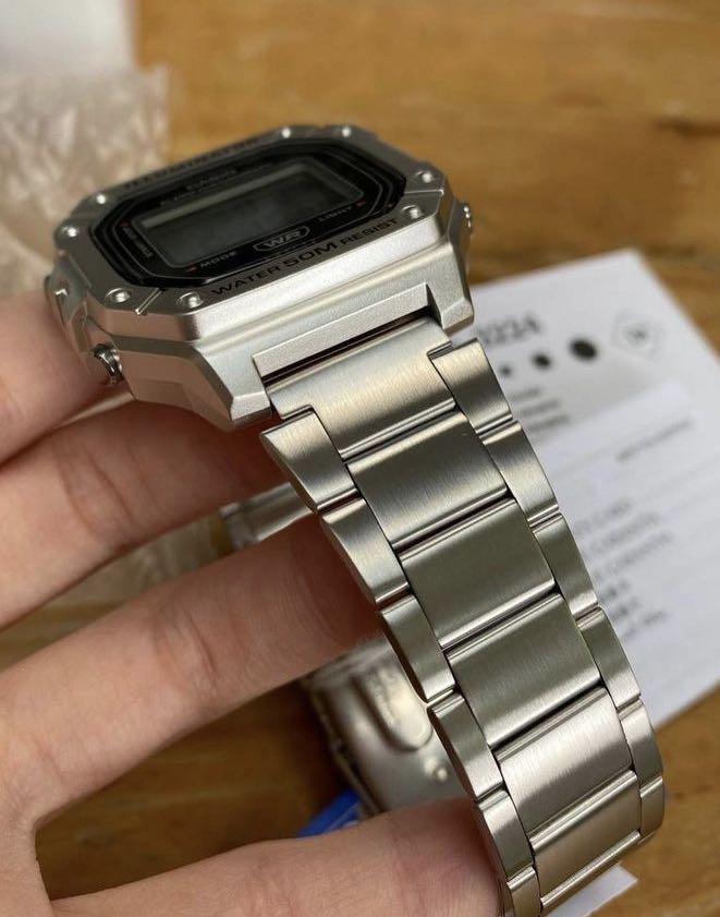 Casio Illuminator W-218HD-1A Digital Quartz W218HD-1A Steel Band W218 ...