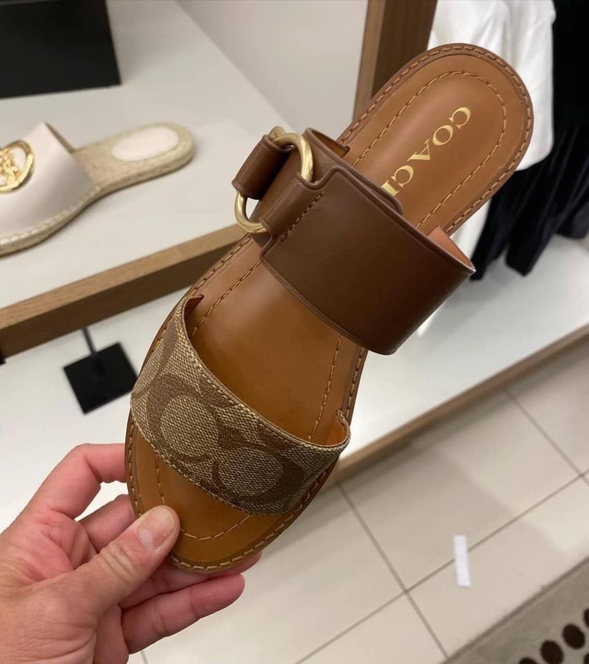 Coach sandals, Women's Fashion, Footwear, Sandals on Carousell