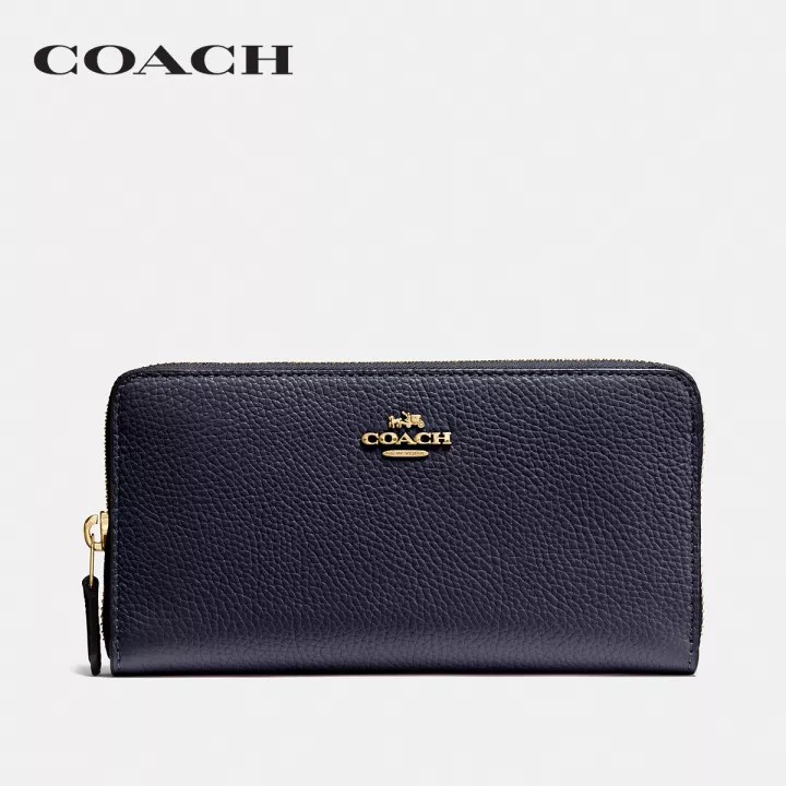 Coach Zip Wallet in Royal Blue, Women's Fashion, Bags & Wallets ...