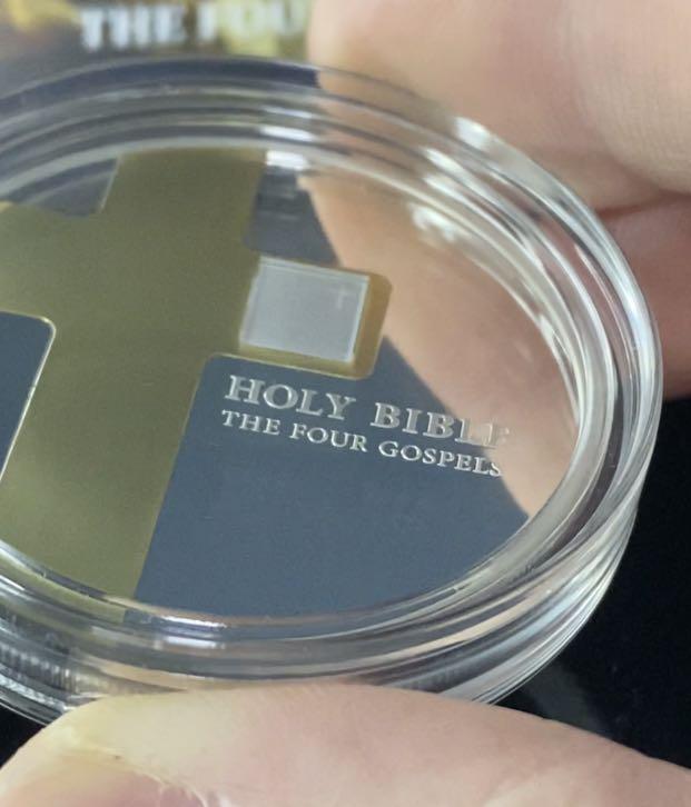 COOK ISLANDS 2016 FOUR GOSPEL HOLY BIBLE 1OZ 5DOLLARS SILVER COIN (with ...