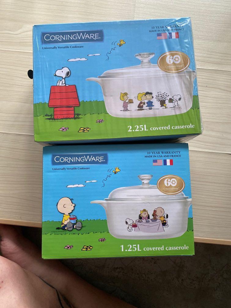 CorningWare Peanuts Covered casserole, Furniture & Home Living ...