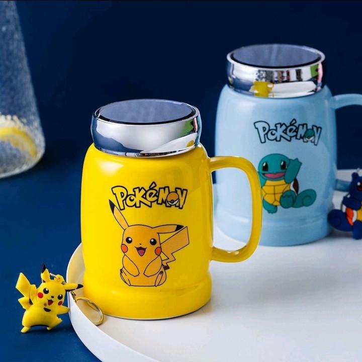 Creative Cute Pikachu Cup Ceramic Mug Cartoon Anime Bikachu Cup ...