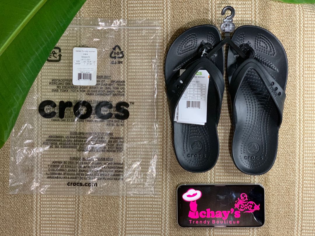 CROCS KADEE FLIP-FLOP WOMEN - W5, Women's Fashion, Footwear, Slippers and slides on Carousell