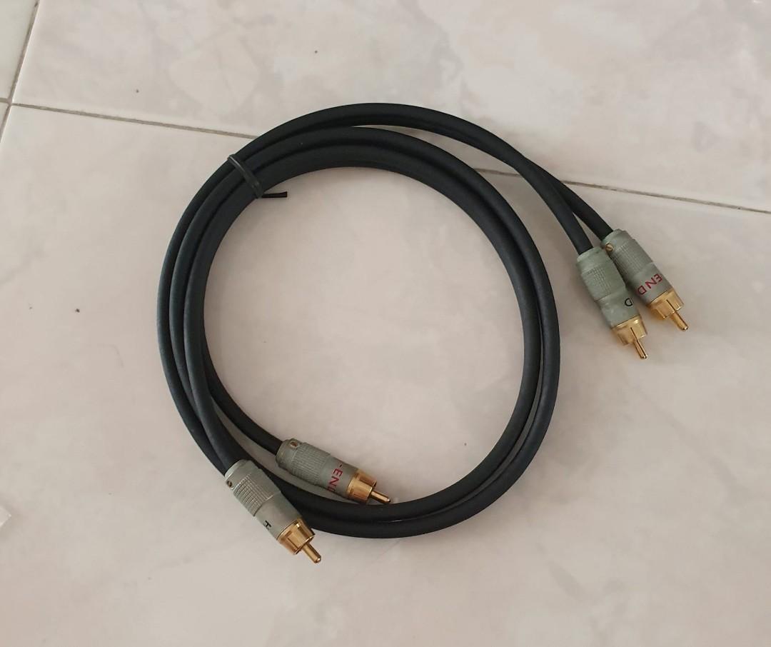 Custom interconnect cable 1m, Audio, Other Audio Equipment on Carousell