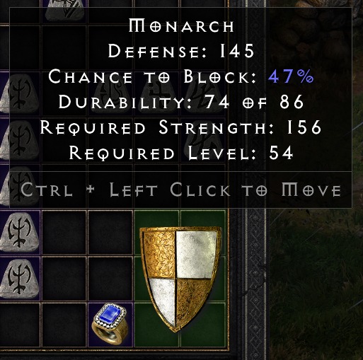 D2R Diablo 2 Resurrected: White Monarch (145 Defence), Video Gaming ...