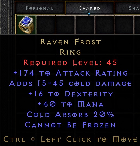 Diablo 2 Resurrected - Raven Frost, Video Gaming, Gaming Accessories ...