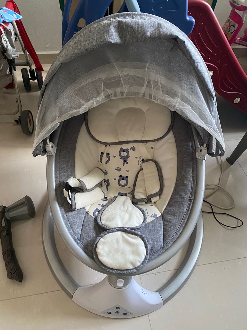 Electric baby swing bed, Babies & Kids, Baby Nursery & Kids Furniture ...