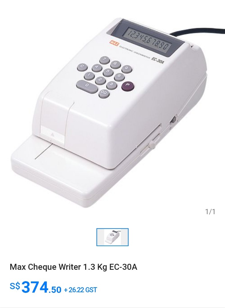 Electronic Cheque Printer from Japan, Computers & Tech, Office ...