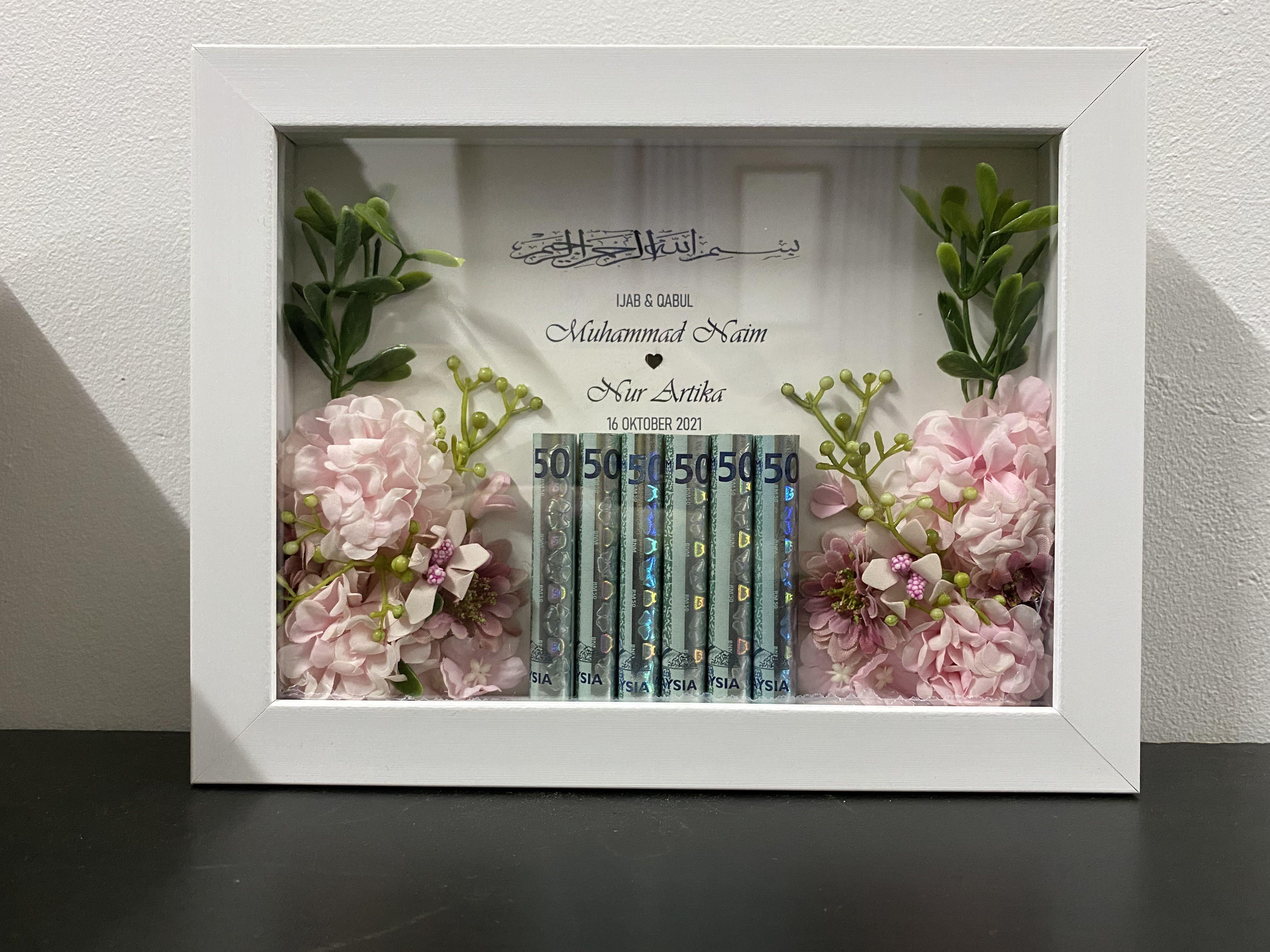 Frame mas kahwin, Hobbies & Toys, Stationery & Craft, Handmade Craft on ...