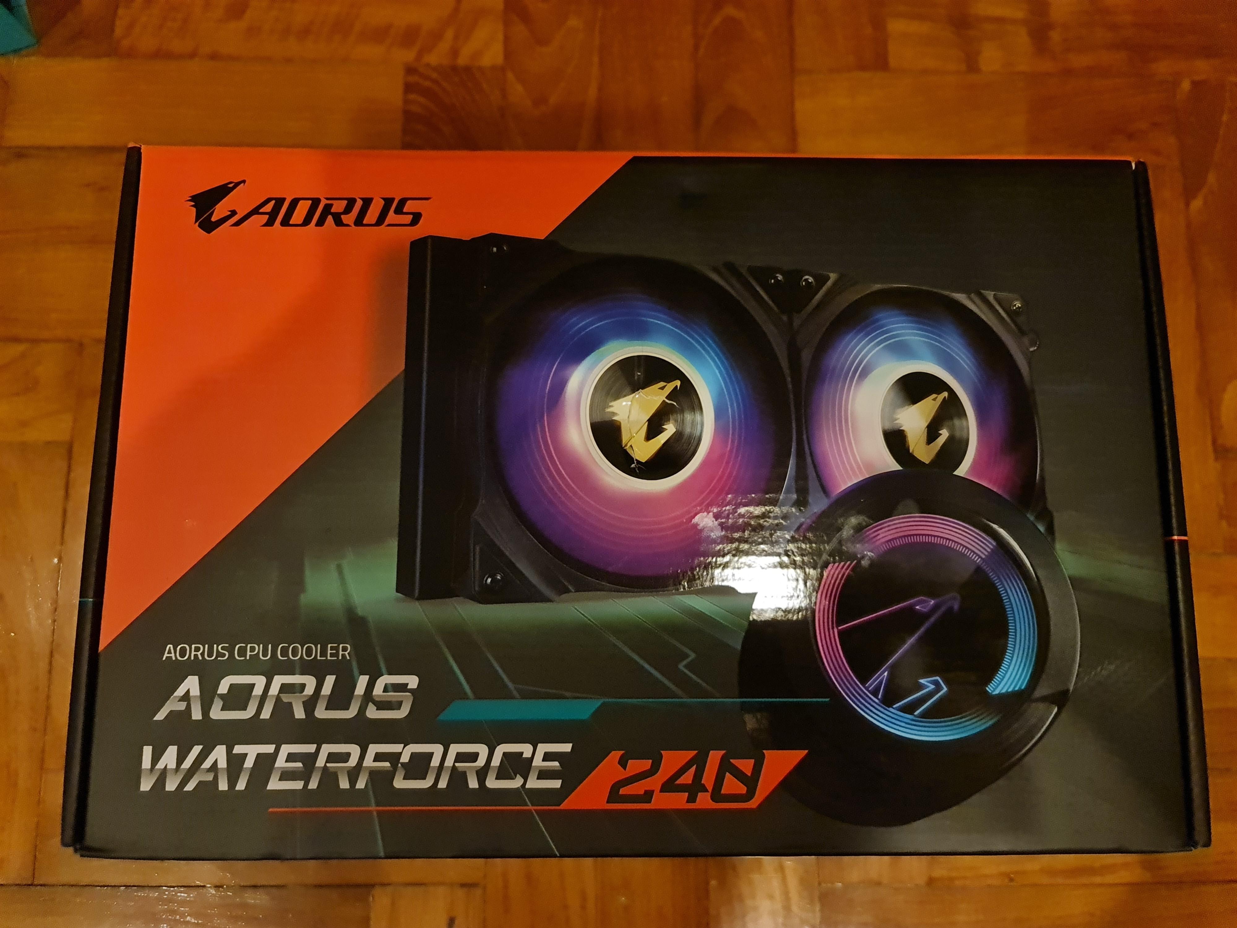 Gigabyte Aorus Waterforce 240 AIO CPU Liquid cooling cooler, Computers ...