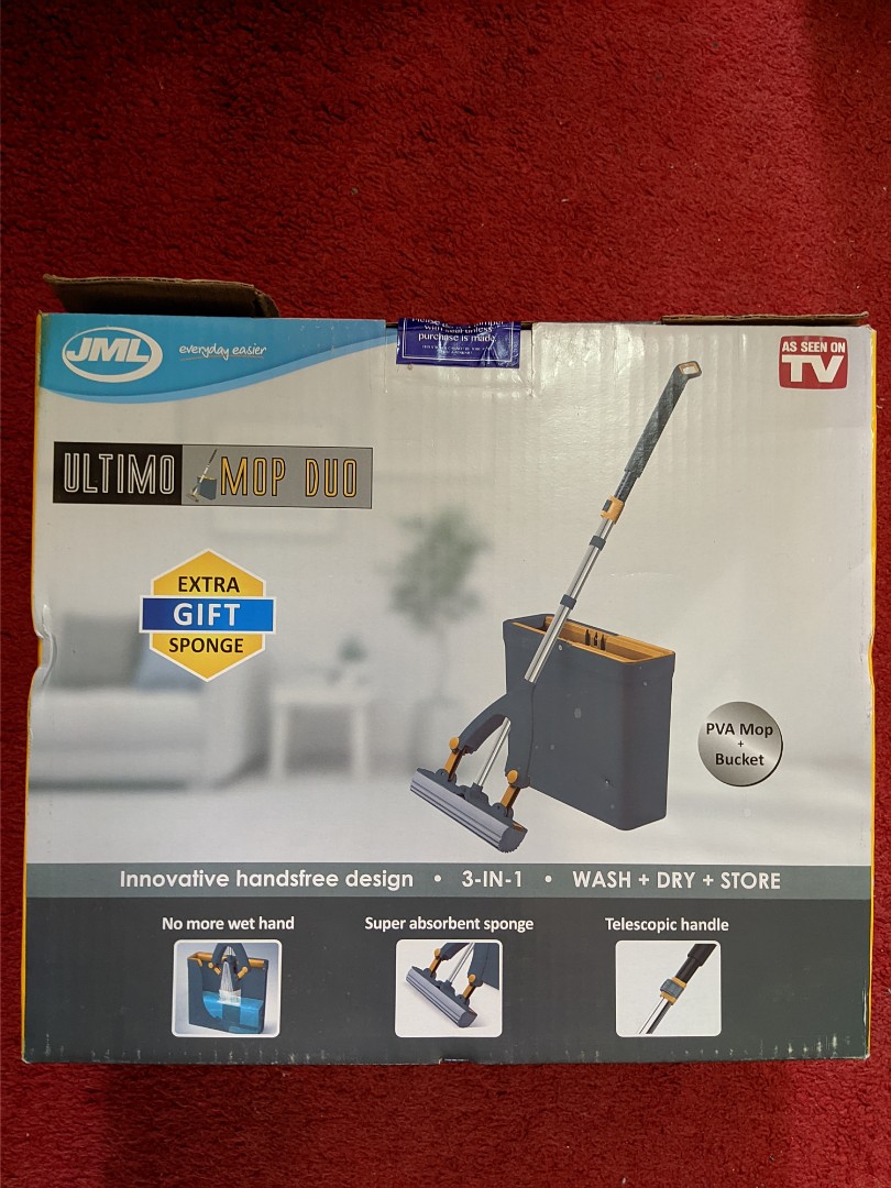JML Ultimo Mop Duo, TV & Home Appliances, Vacuum Cleaner & Housekeeping ...